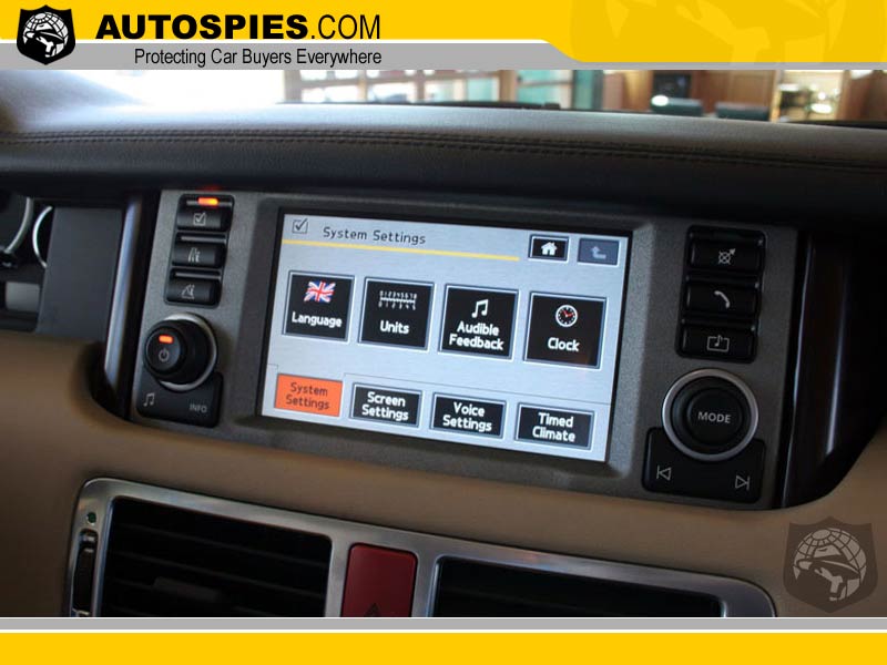 Auto Spies Exclusive-First pics of the 2005 Range Rover DVD Nav system ...