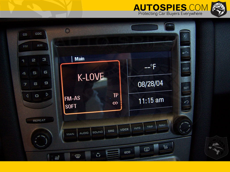 First pictures of the 2005 Porsche 997 PCM system - AutoSpies Auto News