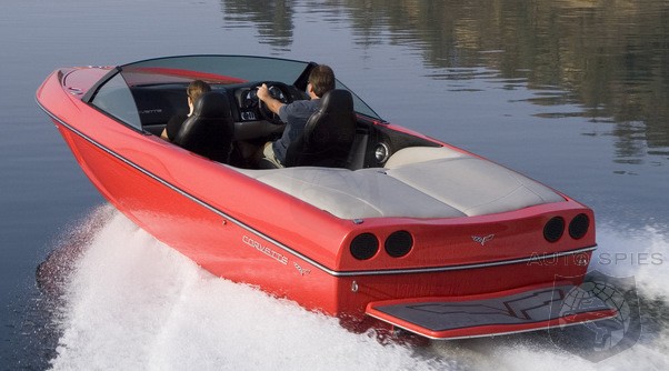 Chevrolet Corvette Turns Into Speedboat