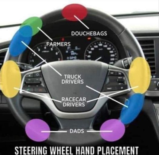 PRICELESS! The OFFICIAL Auto Spies Steering Wheel Hand Placement Guide ...
