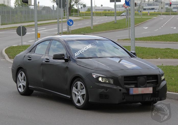 Mercedes-Benz CLA Compact Four-Door Sedan Gets Caught In The Wild ...