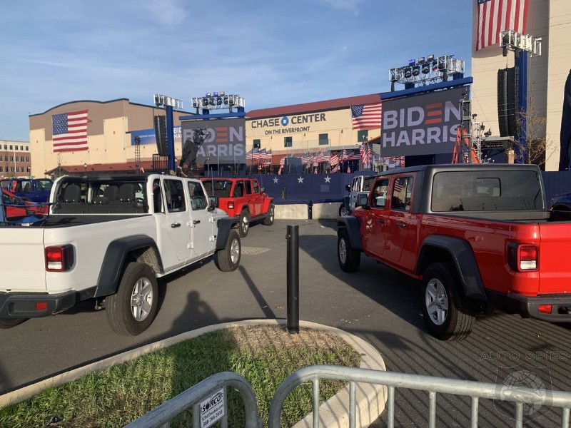 Biden Campaign Uses A Small Fleet Of Jeeps To Reserve Spaces For Family ...