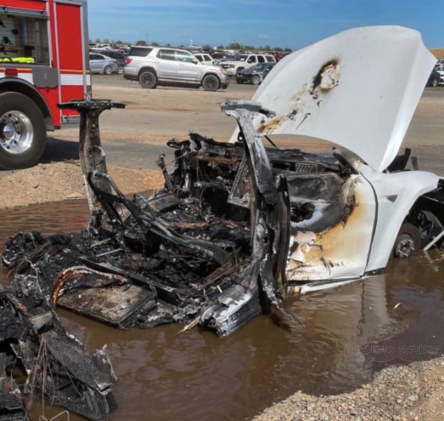 Tesla Model S Catches Fire 3 Weeks After Arriving At Junkyard ...