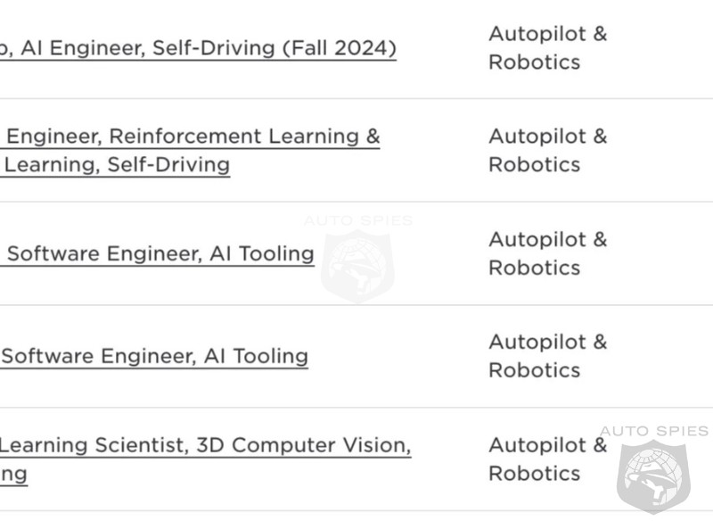 Tesla Begins Hiring Again For Autopilot & Robotics Team - AutoSpies ...