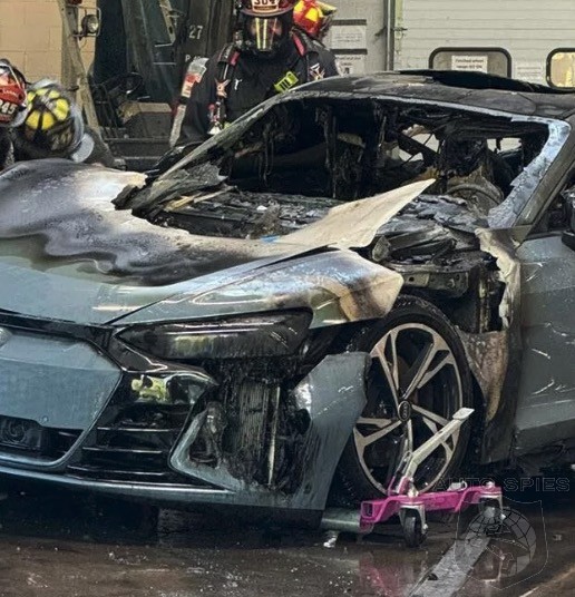 Audi e-tron GT Bursts Into Flames Inside Car Dealership - AutoSpies ...