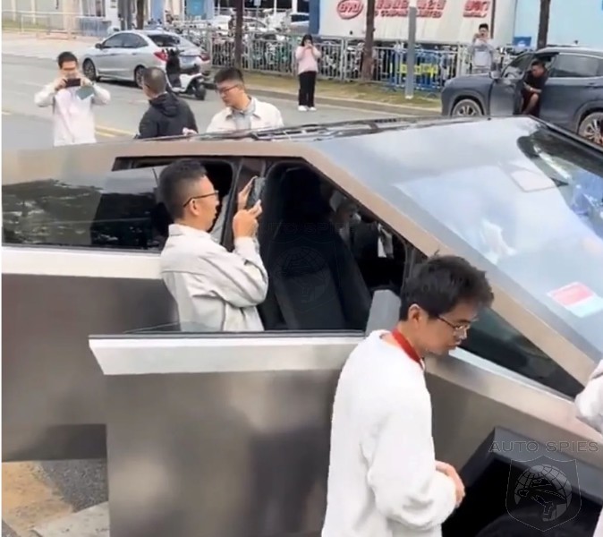 BYD Engineers Swarm Tesla Cybertruck At Chinese Factory - AutoSpies ...