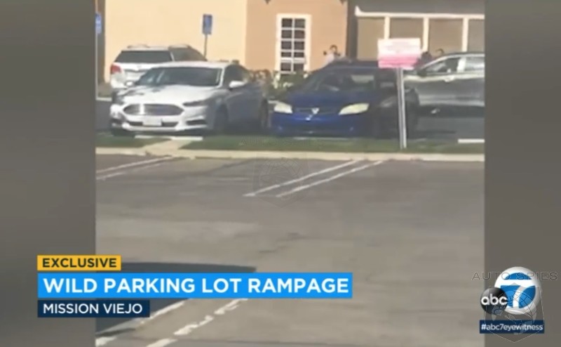 Lady Crashes Into Cars In Parking Lotnull