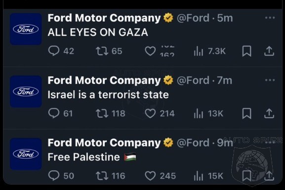 Ford's Israeli X Account Hacked And Claims Israel Is A Terrorist State ...