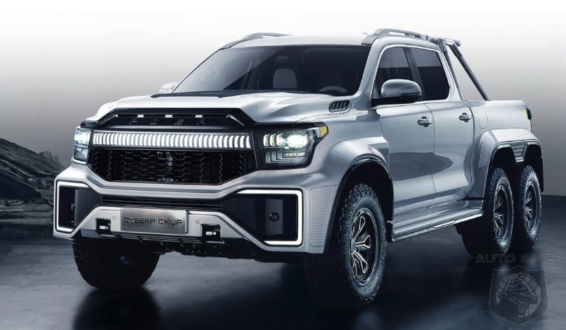 Great Wall Motors Displays A 6 Wheel Cyberpickup - Is It More Desirable ...