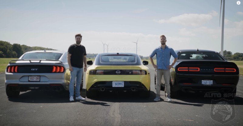 WATCH: Nissan Z, Ford Mustang GT, and Dodge Challenger Scat Pack Battle ...