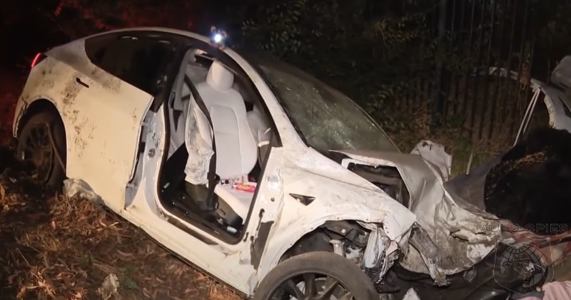 WATCH: Fully Loaded Tesla Loses Control And Crashes Into Homeless ...
