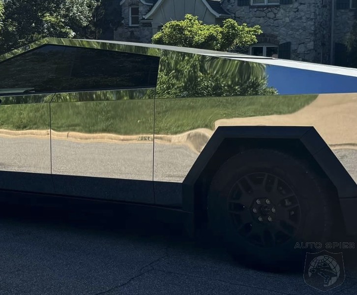 Car Detailer Polishes Cybertruck's Stainless Steel Body To A Mirror ...