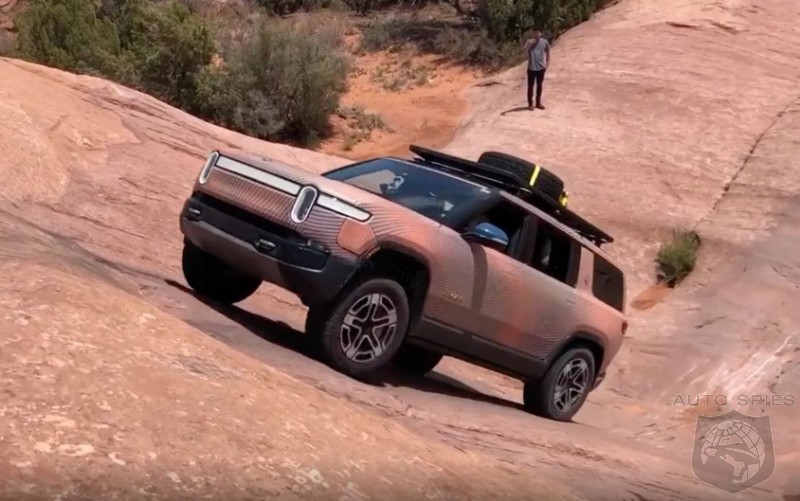 Rivian R1S SUV Proves To Be Be Part Billy Goat After Tackling 45 Degree ...