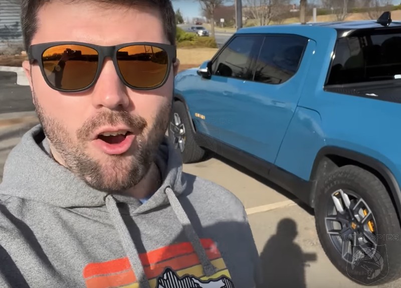The Massive Rivian R1T Pickup Gets Damaged By A Water PUDDLE ...