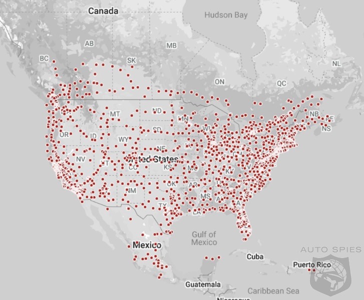 Tesla Updates Supercharger Map Featuring Upcoming Stations - AutoSpies ...