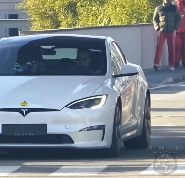 Ferrari Caught Testing A Tesla Model S At Italian Proving Ground ...