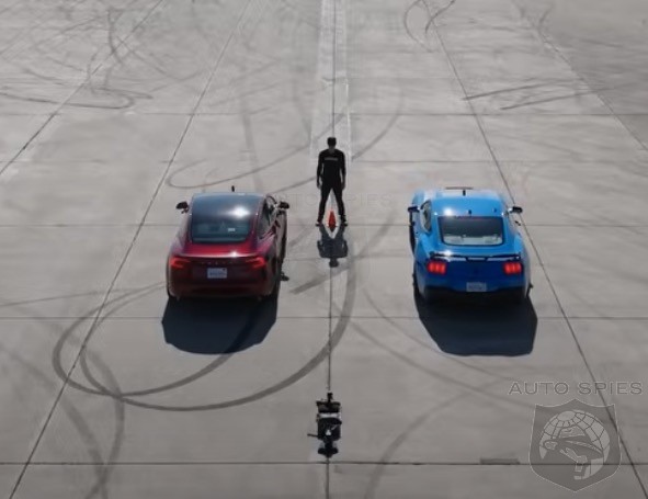 WATCH: Ford Mustang Dark Horse U-Drags Tesla Model 3 Performance ...