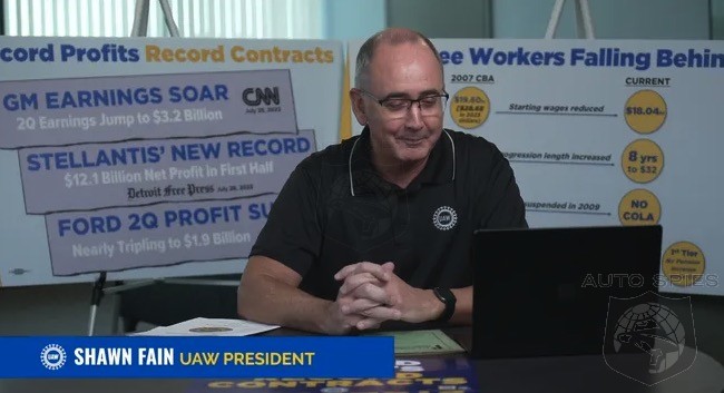 UAW President States Demands - Record Profits Equal Record Wages And ...