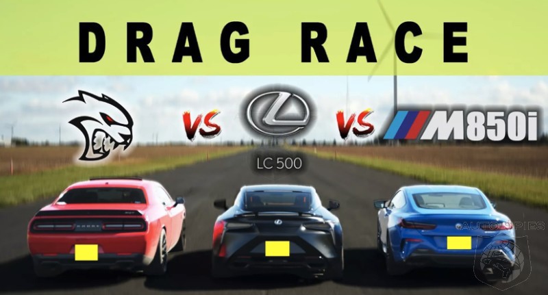 WATCH: BMW M850i vs Lexus LC500 vs Dodge Challenger Hellcat All Duke It ...