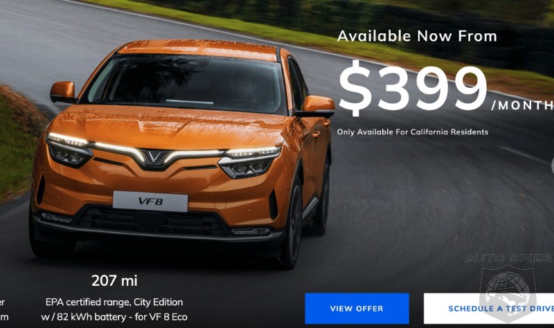 Vinfast Feels The Heat Of The US EV Market - Lowers Lease Pricing To ...