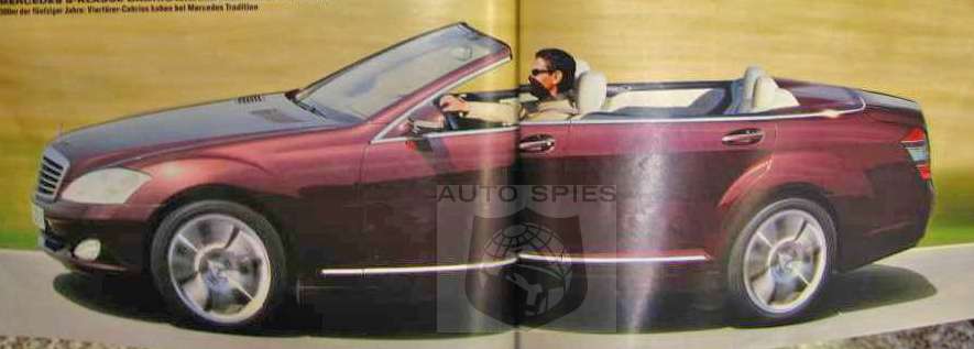 SPYSHOT: Mercedes-Benz CL550 cabriolet not far behind-Top down ...