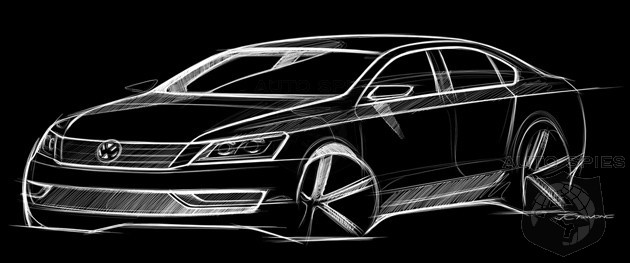 VW Releases Latest Sketch of Upcoming Passat Replacement - AutoSpies ...