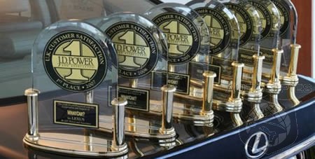 Lexus wins 7th consecutive J.D. Power and Associates Gold Award ...